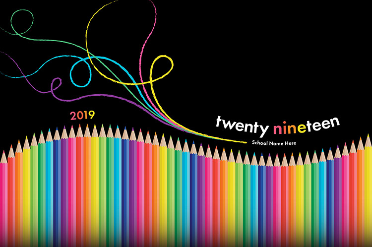 19813 PENCILS - 2019 cover designs - Yearbook Discoveries
