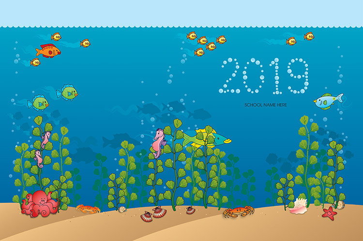 1986 OCEAN - 2019 cover designs - Yearbook Discoveries