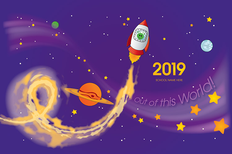 1993 ROCKET SHIP - 2019 cover designs - Yearbook Discoveries