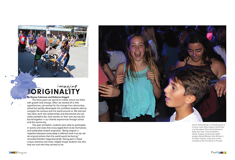 FOOTHILL MIDDLE SCHOOL - 2018 DIVIDERS - Yearbook Discoveries
