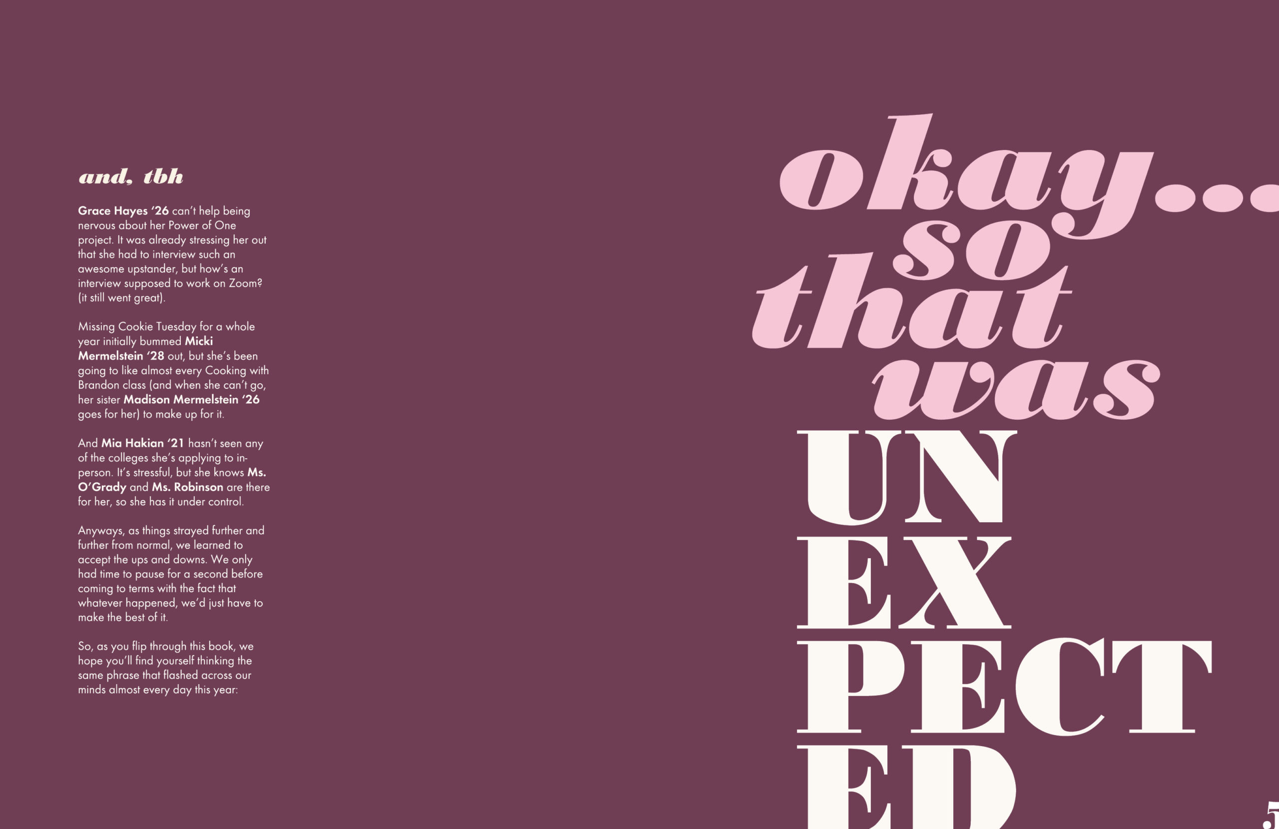 Westridge School - 2021 Openings & Closings - Yearbook Discoveries