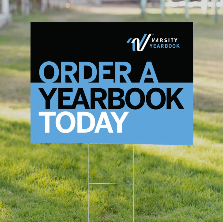 Lawn Sign - Order a Yearbook - Yearbook Discoveries